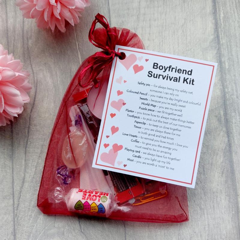 Boyfriend Survival Kit Gift - Great novelty present for Birthday ...