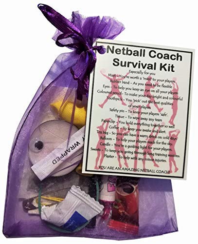 Netball Coach Survival Kit Gift - Netball Coach gifts, gift for Netball ...